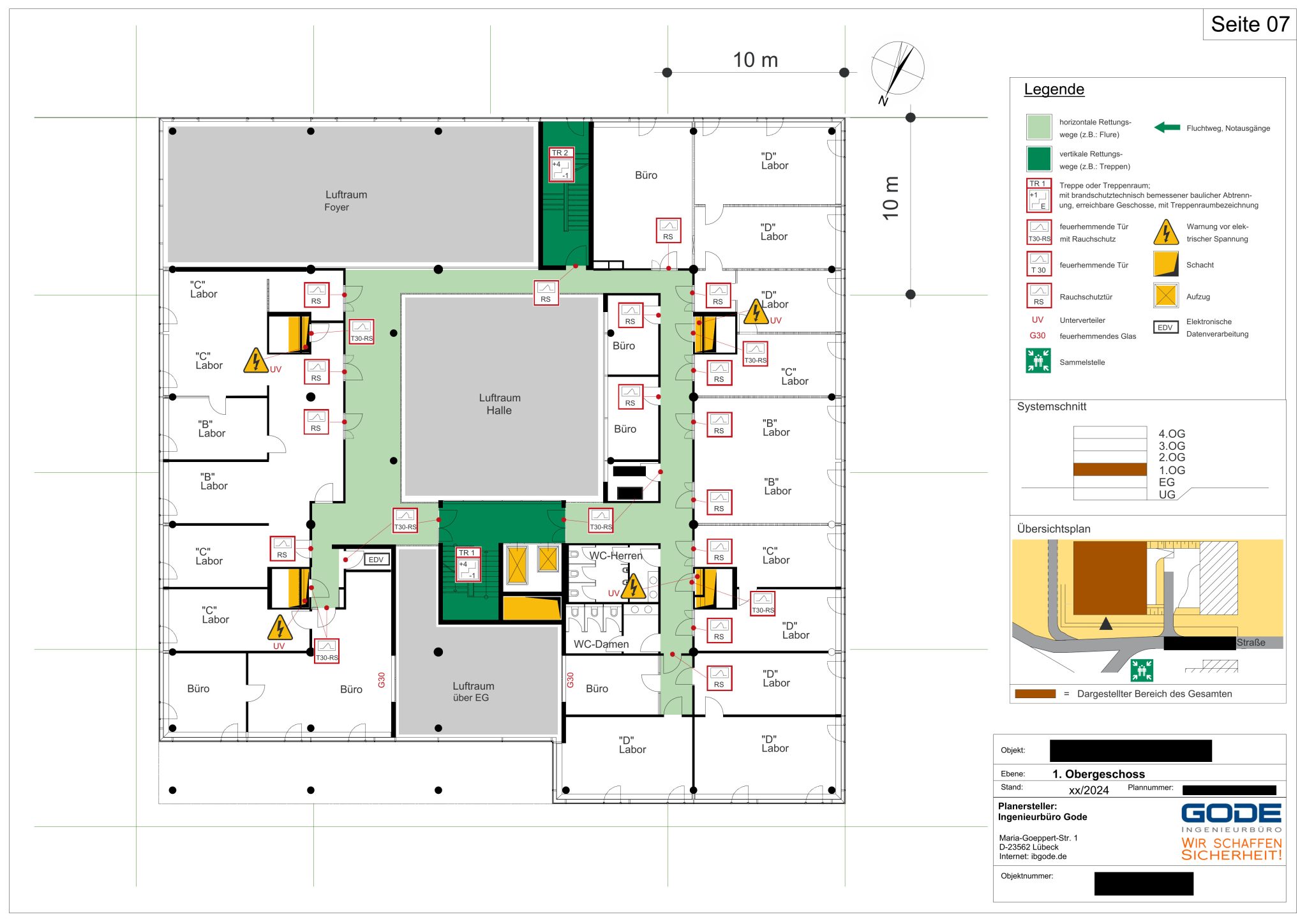 Feuerwehrpläne nach DIN 14095 – Ingenieurbüro Gode